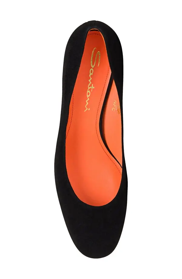 Santoni Block Heel Pump