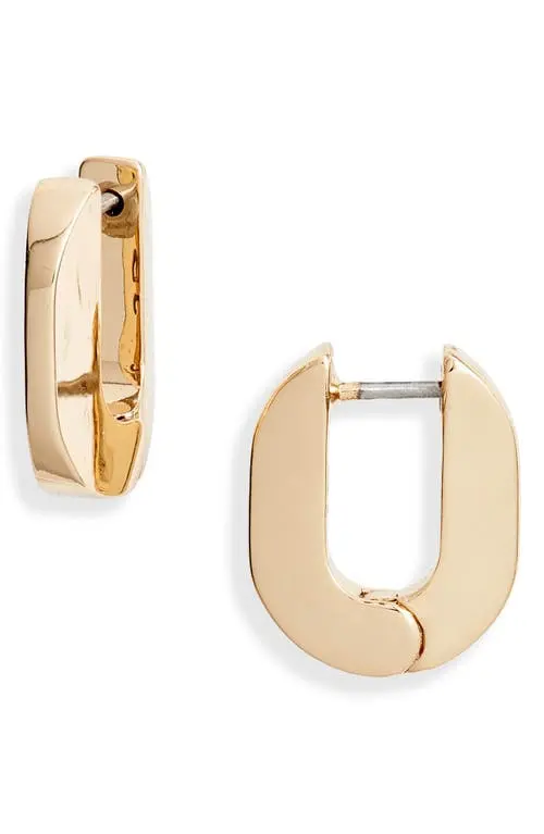 Jenny Bird Teeni Toni Link Hoop Earrings - High Polish Gold