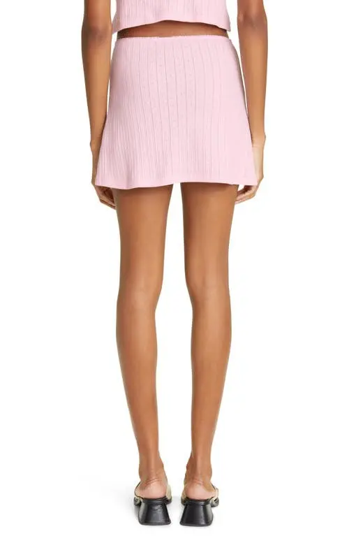 Paloma Wool Clairo Low Waist Pointelle Miniskirt