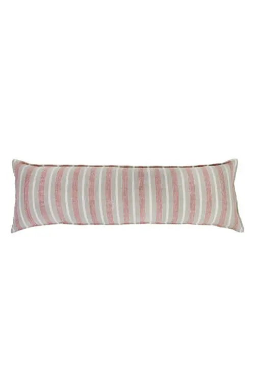 POM POM AT HOME Montecito Stripe Linen Body Pillow - Terra Cotta/natural