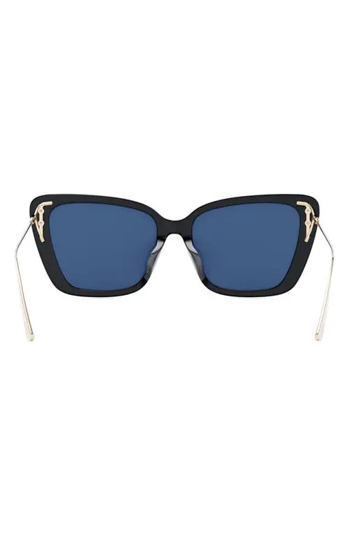 Dior Miss B5i 54mm Butterfly Sunglasses - Shiny Black/blue