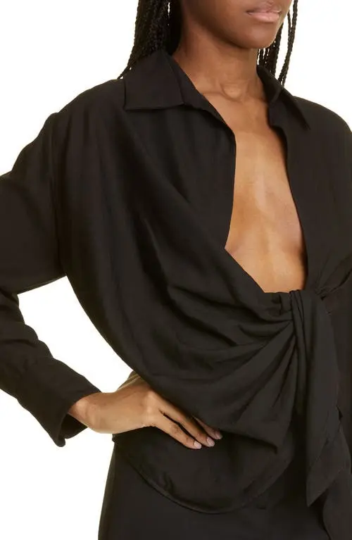 Jacquemus Bahia Open Drape Shirt