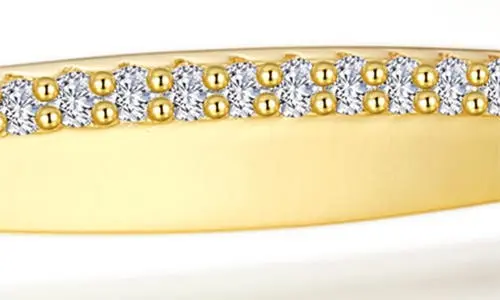 Lafonn Pavé Simulated Diamond Twisted Bangle Bracelet - White/ Gold
