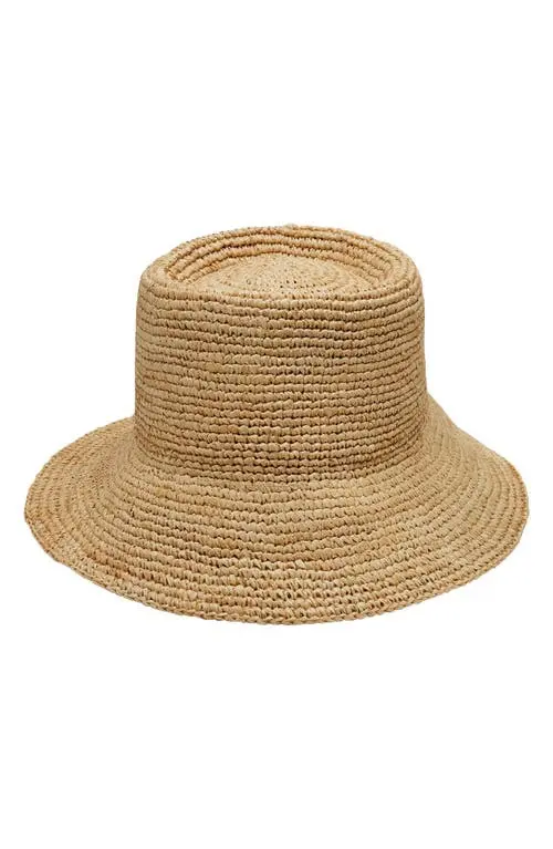 WYETH Tali Straw Bucket Hat - Natural