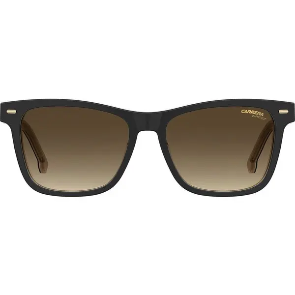 Carrera Eyewear 54mm Rectangular Sunglasses - Black Beige/ Brown Gradient