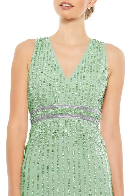 white christmas dresses Short Sleeveless Sequins Dress by Mac Duggal A10509