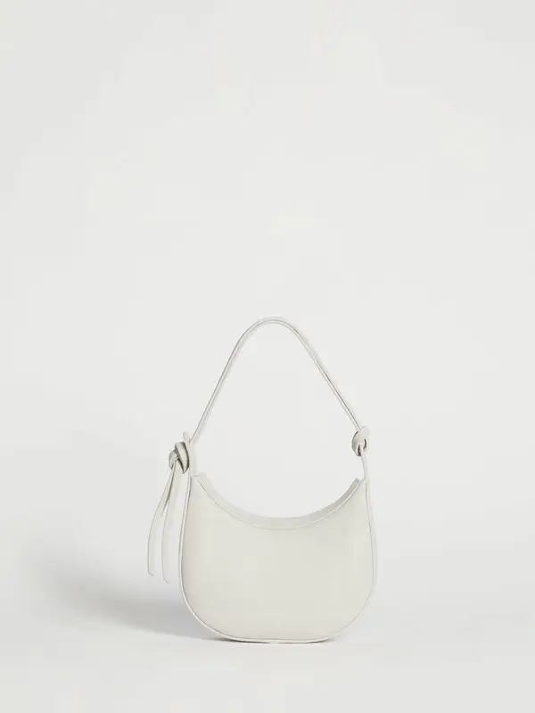 REFORMATION Mini Rosetta Leather Shoulder Bag - Ivory