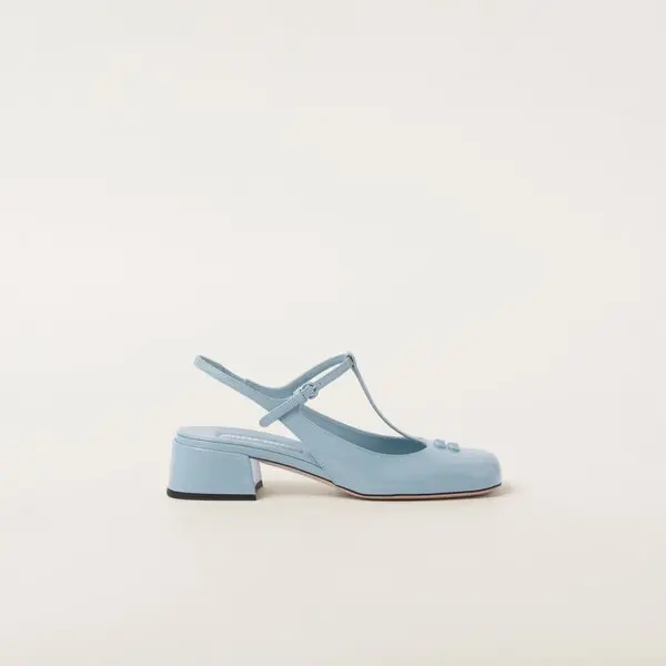 Miu Miu Patent Leather Slingback Pumps
