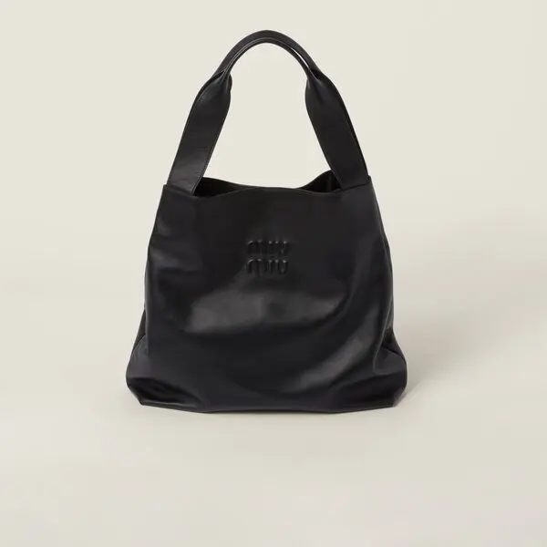 Miu Miu Leather Hobo Bag