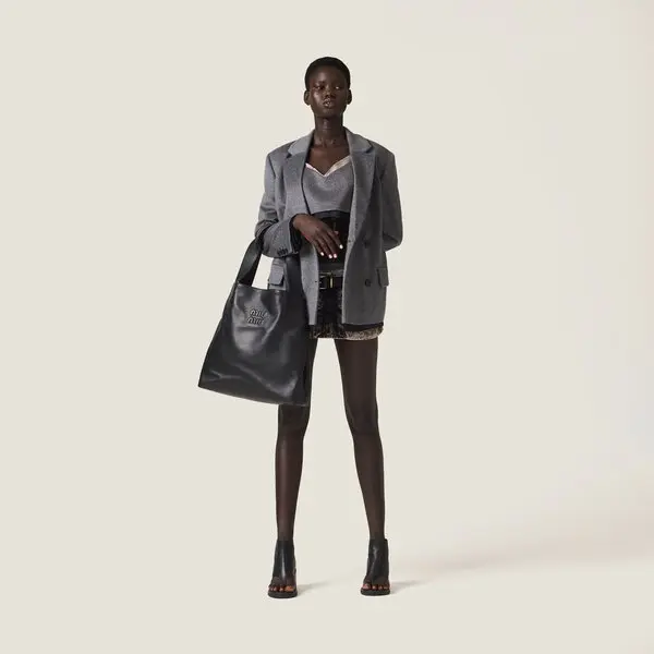 Miu Miu Leather Hobo Bag