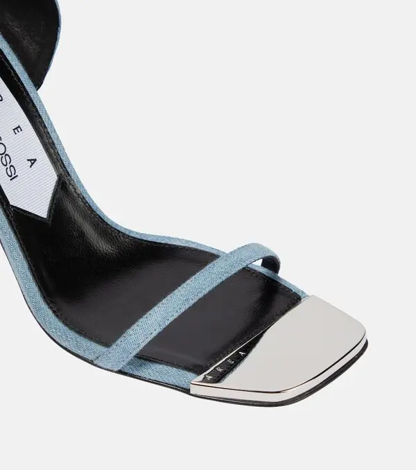 AREA X Sergio Rossi Amazona Feather-trimmed Sandals