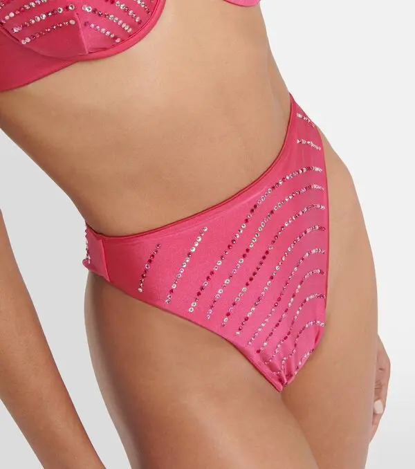 Oseree Gem Embellished Bikini Set In Pink 30% Off Editorialist - Main Image