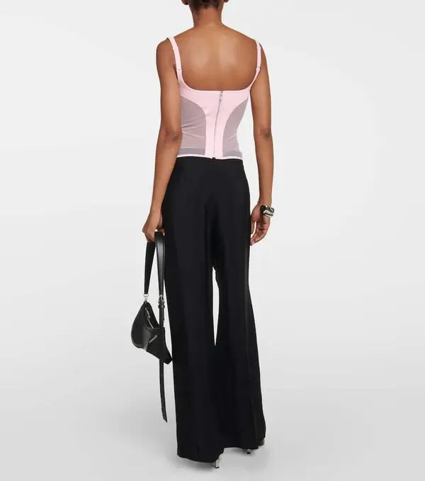 MUGLER Paneled Bustier - Pink