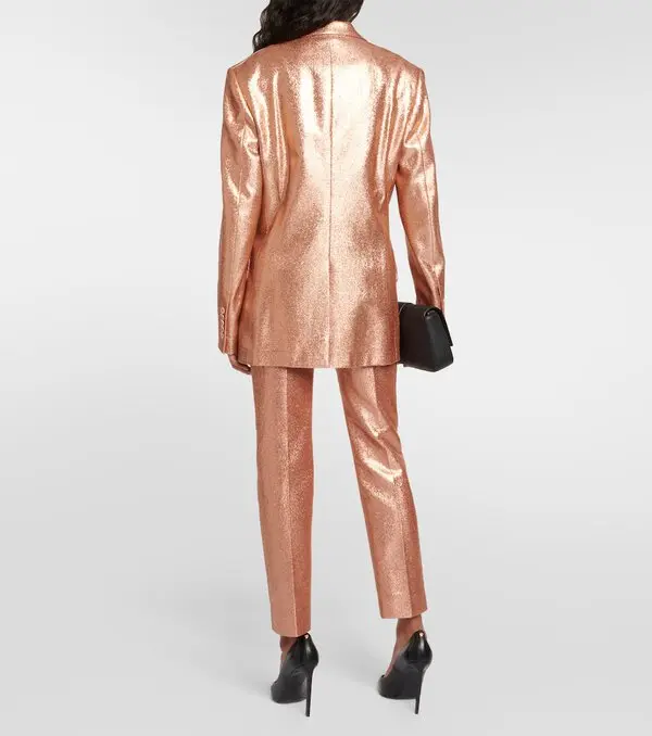 TOM FORD Iridescent Sablé Blazer - Pink