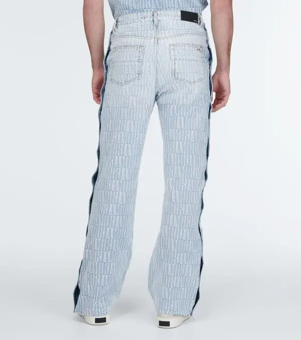 Amiri Logo Jacquard Denim Pants