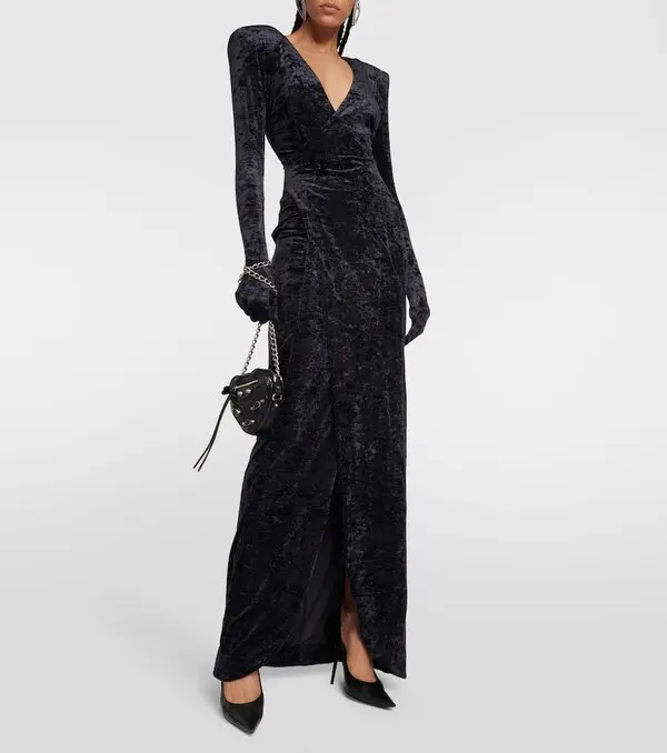 Vetements Velvet Maxi Dress
