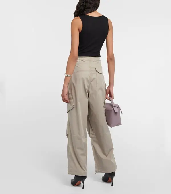 AGOLDE Ginerva Cotton Poplin Cargo Pants - Grey