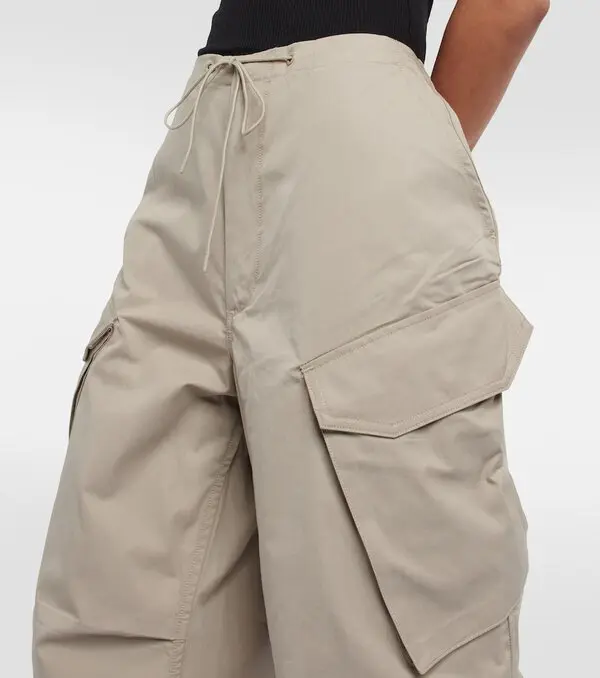 AGOLDE Ginerva Cotton Poplin Cargo Pants - Grey