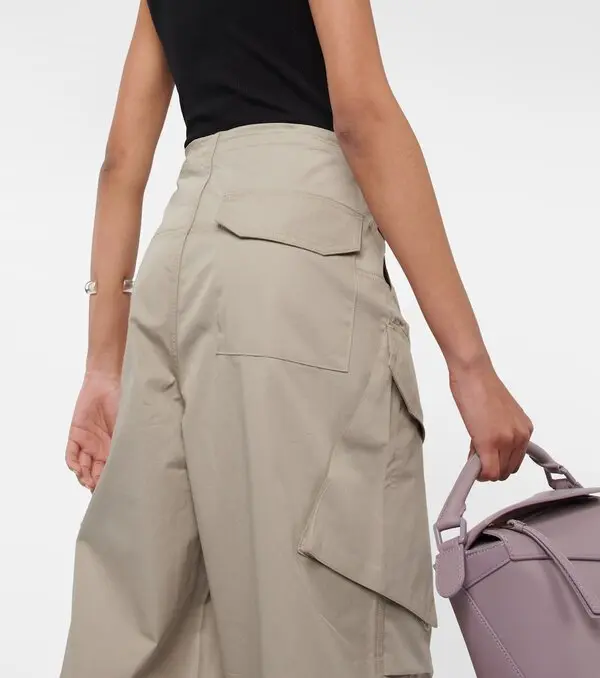 AGOLDE Ginerva Cotton Poplin Cargo Pants - Grey