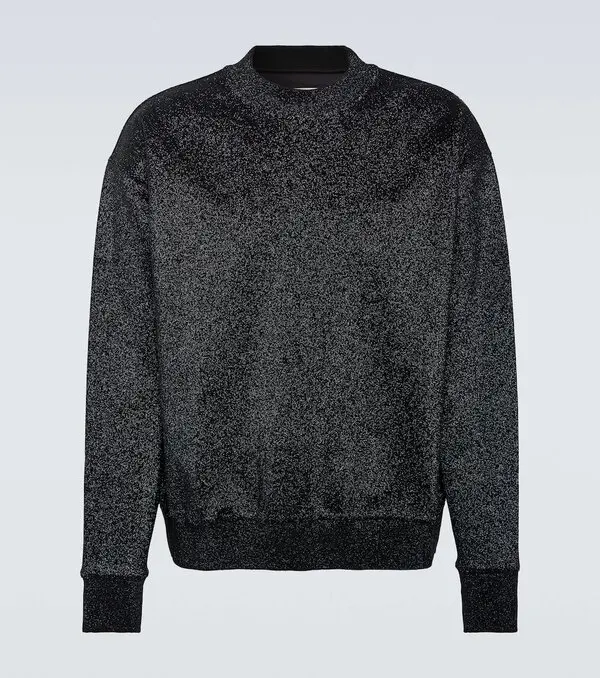JIL SANDER Metallic Crewneck Sweater