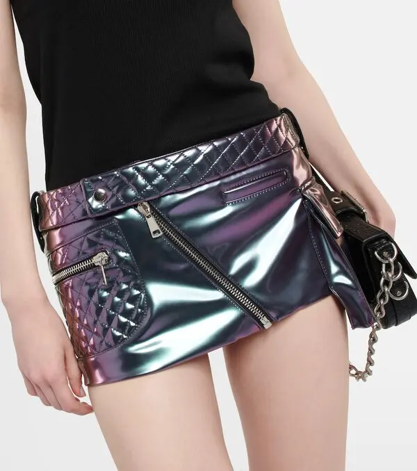 LAQUAN SMITH Pvc Mini Skirt