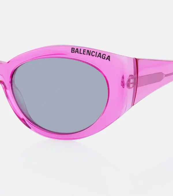 Balenciaga Everyday Logo Round Sunglasses