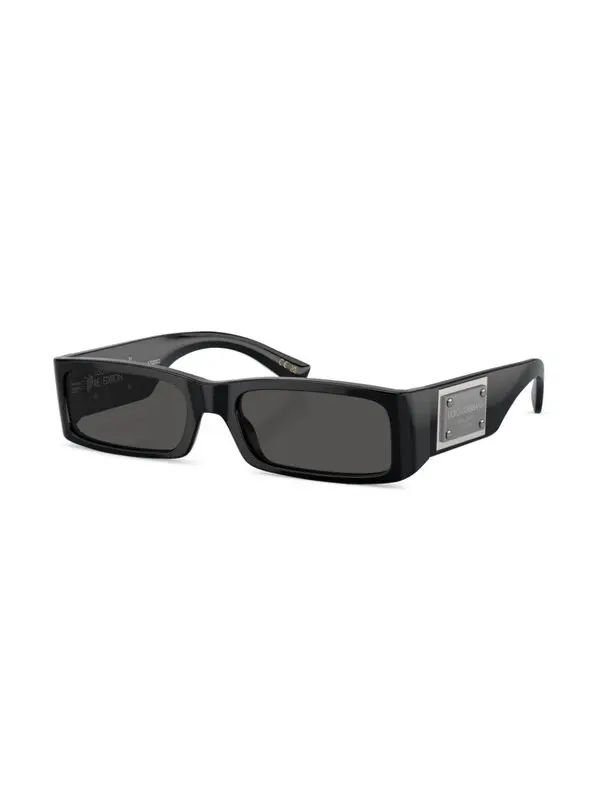 Dolce & Gabbana Rectangle Frame Sunglasses - Black