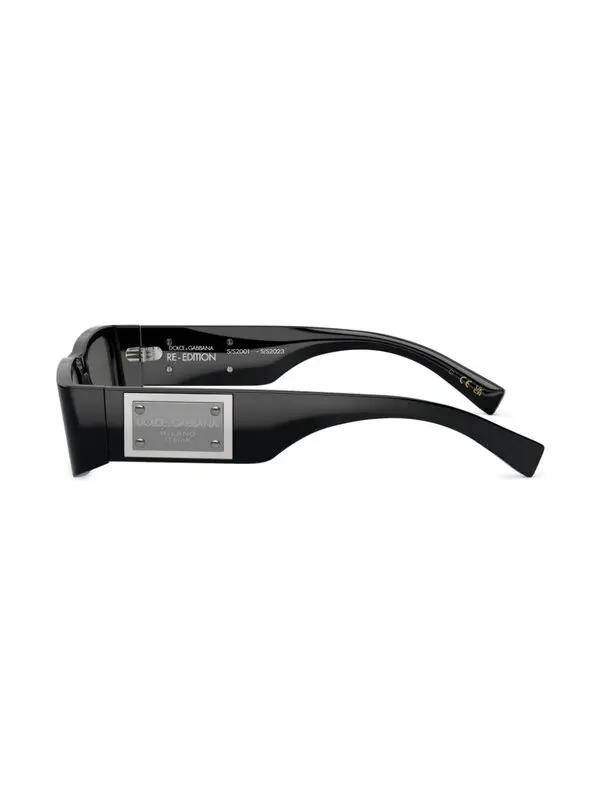 Dolce & Gabbana Rectangle Frame Sunglasses - Black