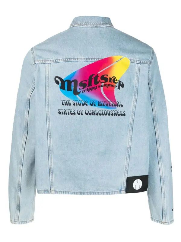 MSFTS Logo-print Denim Jacket