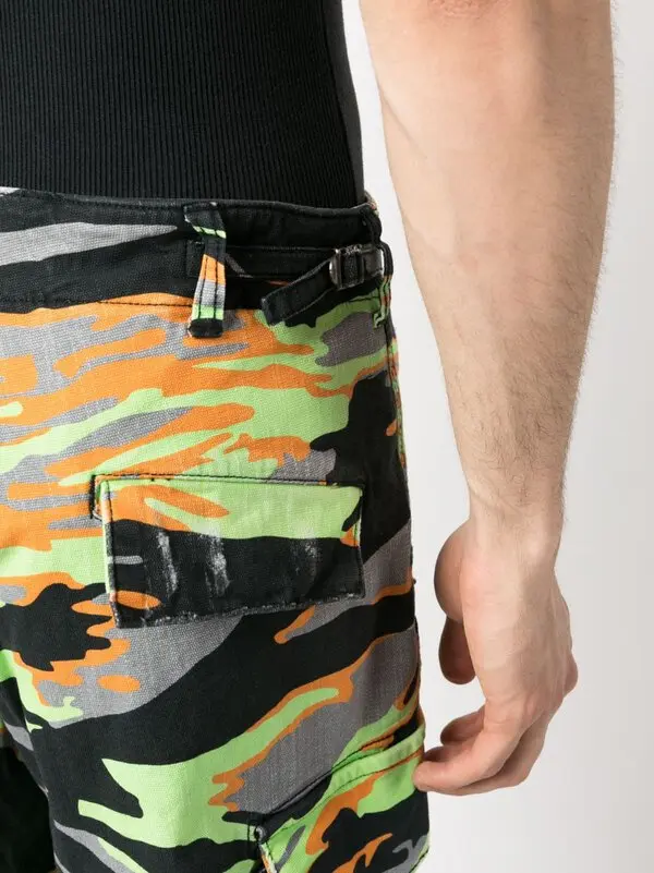 ERL Graphic-print Cargo Trousers - Green