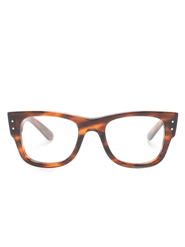 Ray-ban Rectangle-frame Glasses - Brown