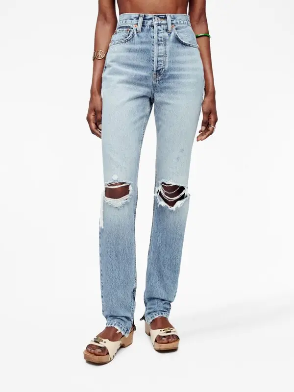 RE/DONE Super High Drainpipe Jeans