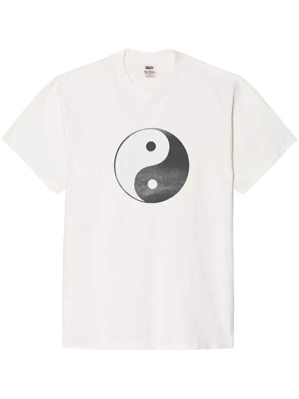 RE/DONE Ying Yang-print Cotton T-shirt