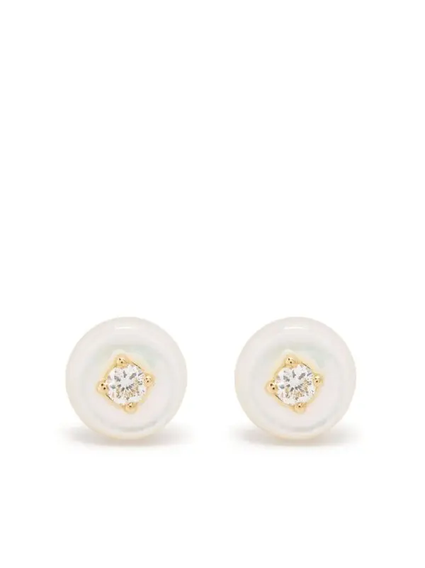 Fernando Jorge Orbit Diamond Stud Earrings - Gold