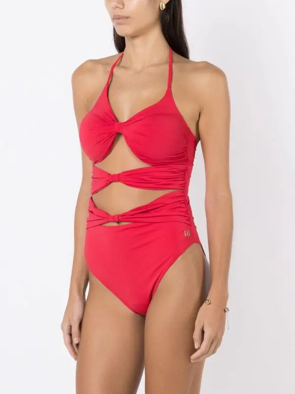 BRIGITTE Cut-out One-piece Swimsuit - Red