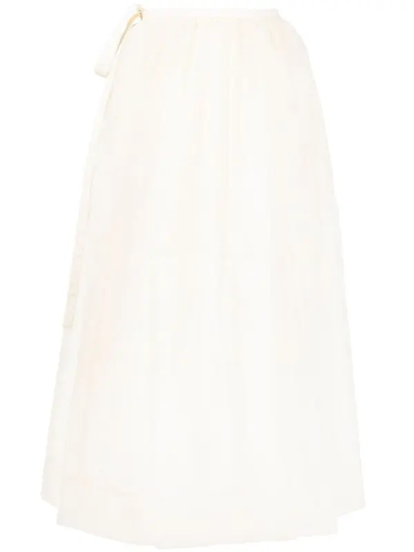 UMA WANG Semi-sheer Midi Skirt