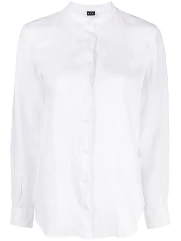 FAY Long-sleeve Linen Shirt