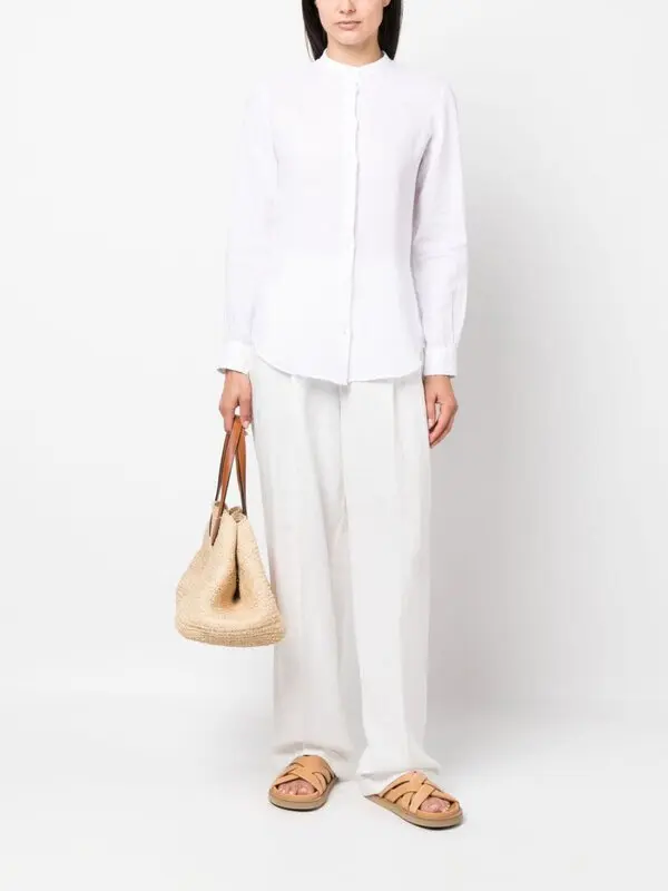 FAY Long-sleeve Linen Shirt