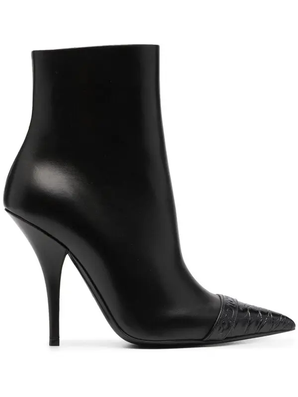 TOM FORD Pointed Toe Leather Ankle Boots