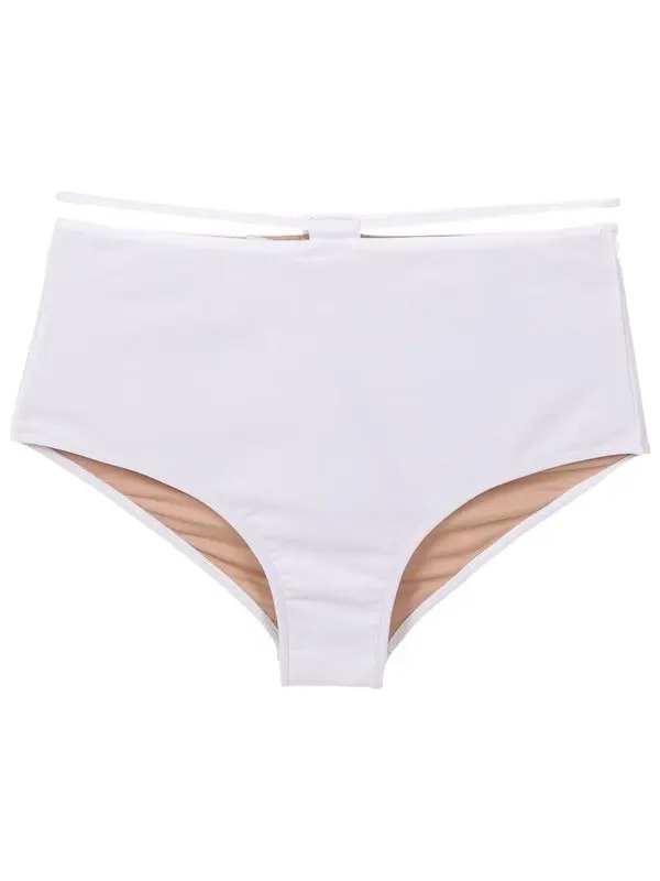 GLORIA COELHO Hot Pant Bikini Bottom - White