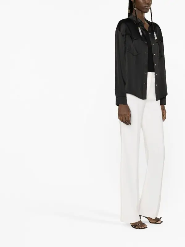 TOM FORD Western-style Satin Shirt