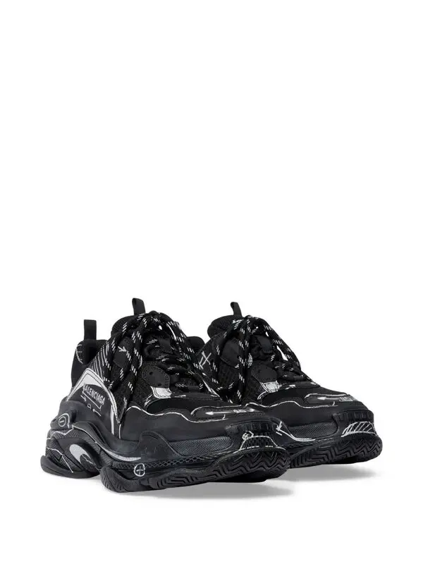 Balenciaga Triple S Sketch-print Sneakers