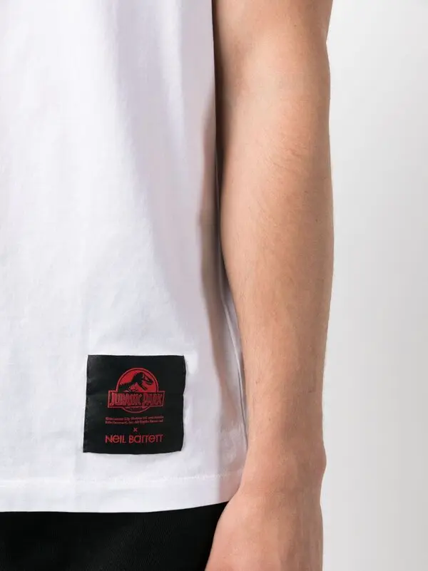 Neil Barrett Jurassic Park & Fair Isle Thunderbolt T-shirt