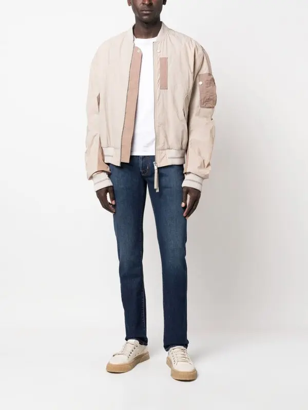 Jacob Cohen Embroidered-logo Slim Jeans