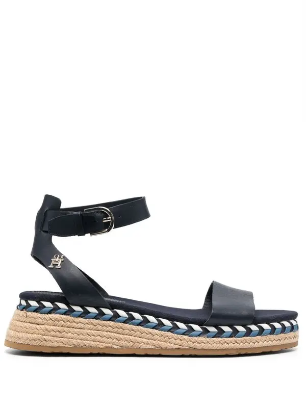 Tommy Hilfiger Leather Espadrille Sandals