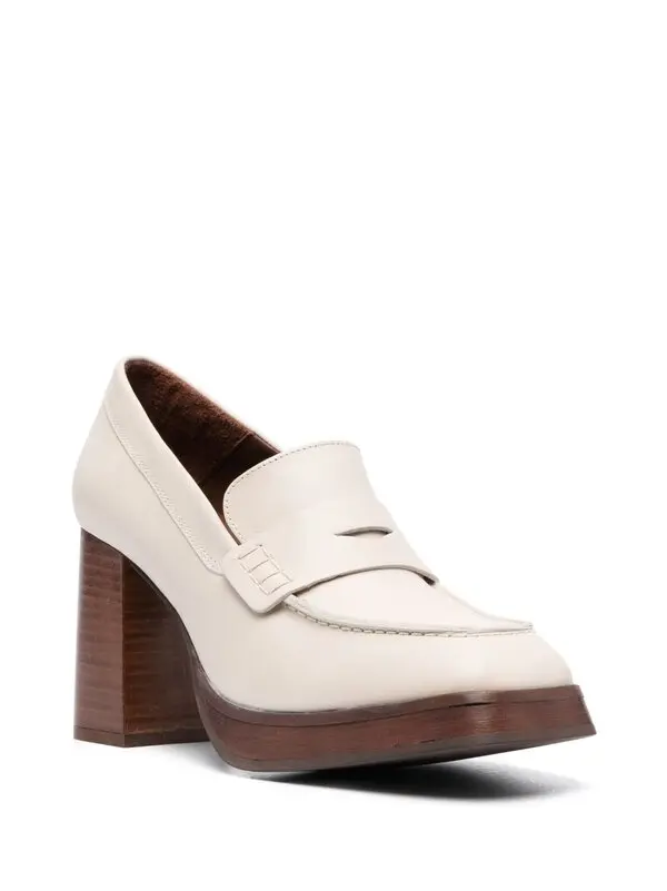 ALOHAS Busy 85mm Leather Pumps