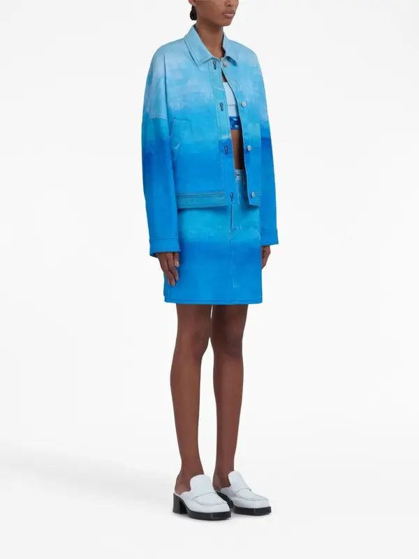 Marni Tie-dye A-line Mini Skirt