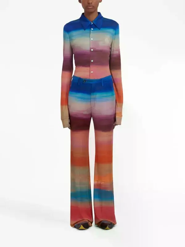 Marni High-waisted Straight-leg Trousers