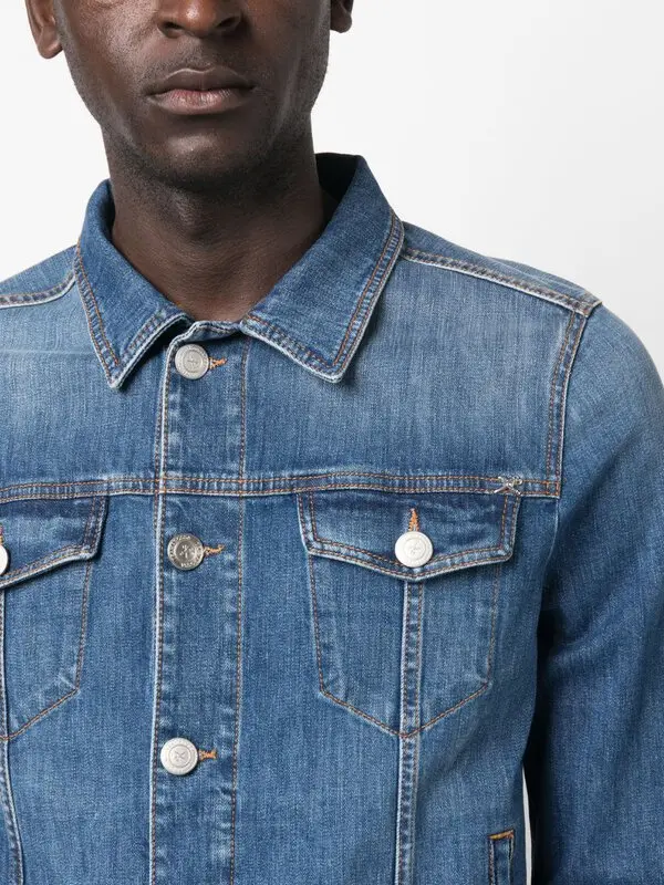 Tramarossa Long-Sleeve Denim Jacket In Blue - 24% Off | Editorialist