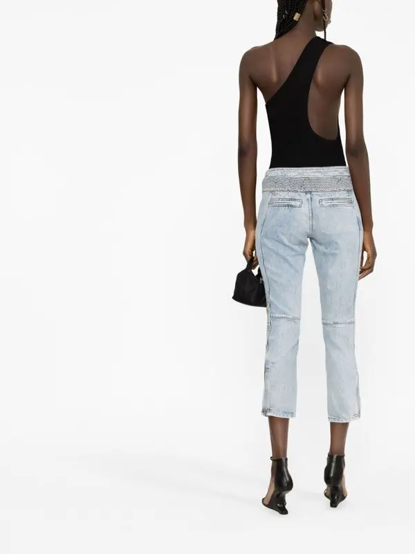 Isabel Marant Étoile Zip-embellished Cropped Jeans - Blue